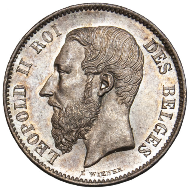 Belgium, Leopold II, 50 Centimes, 1867 | Baldwin's