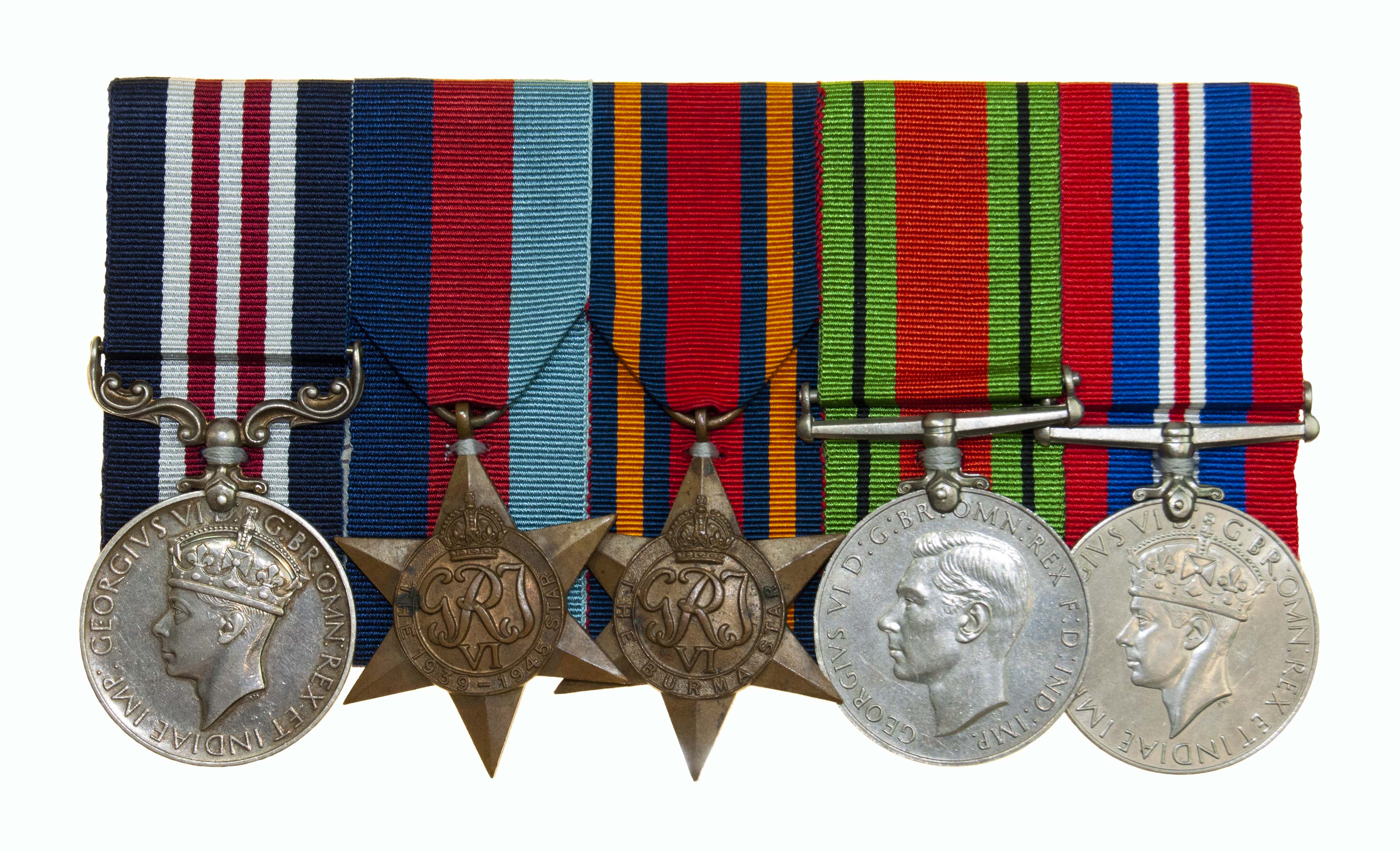 Dunkirk Escapers Military Medal Group of 5 to W.R. Jewitt | Baldwin's