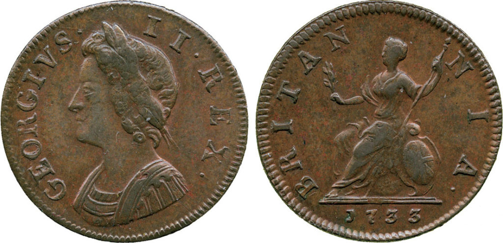 George II, Farthing, 1733 | Baldwin's