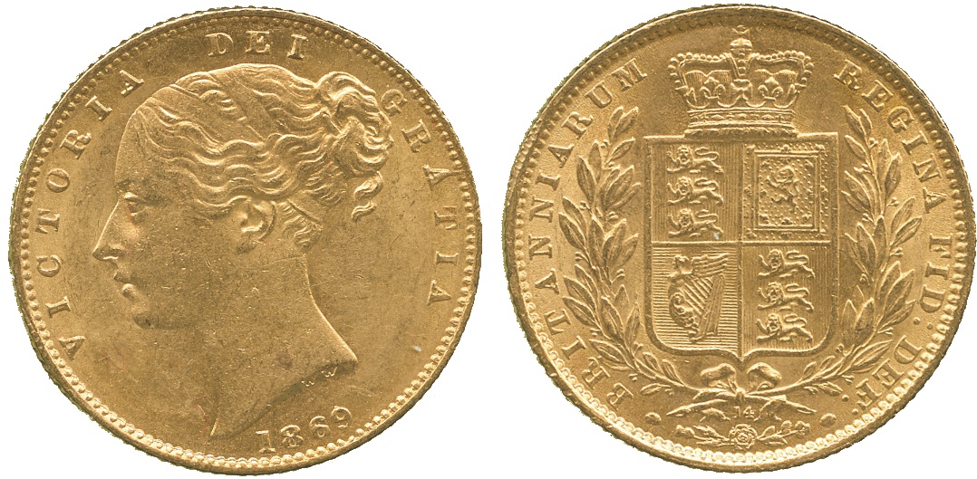 1869 Sovereign die 14 lot 195 | Baldwin's