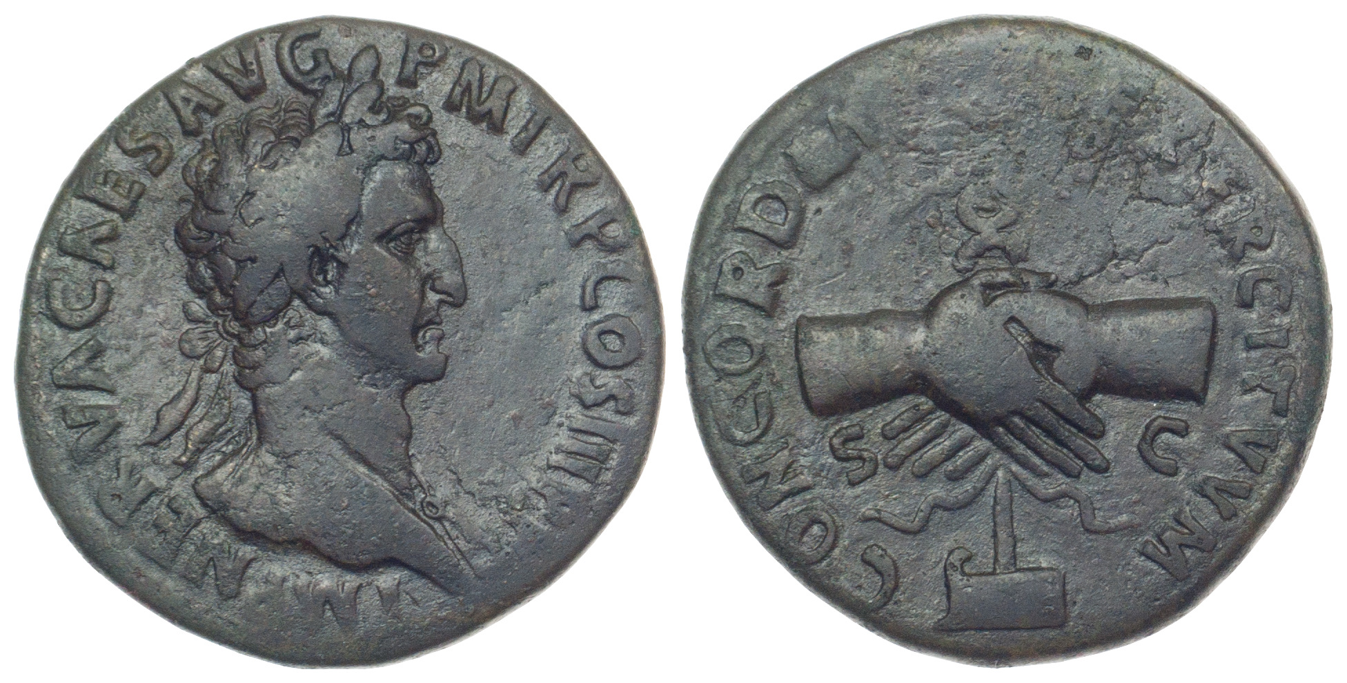 Nerva, Brass Sestertius | Baldwin's