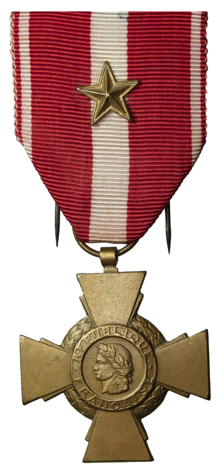 France, Cross of Military Valour with bronze star on ribbon | Baldwin's