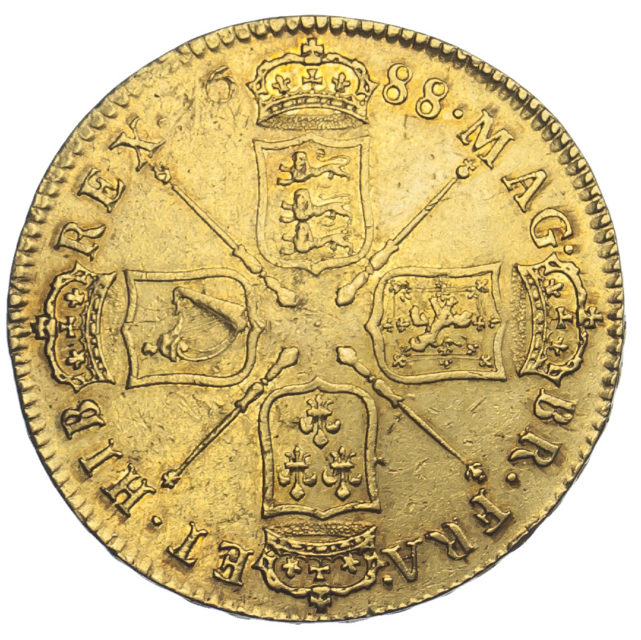 James II, Five Guineas, 1688 | Baldwin's