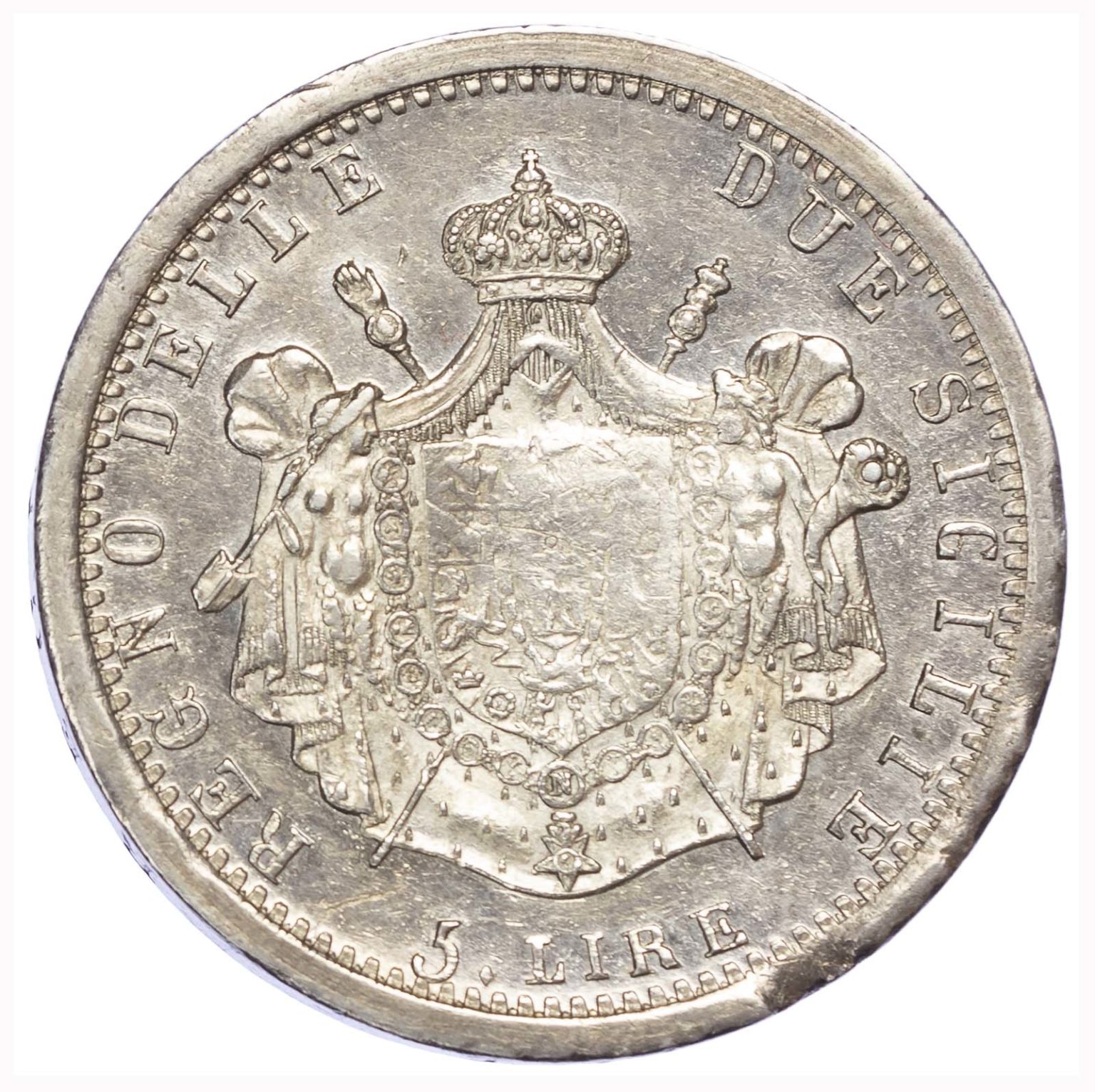 Italy, Naples, Joachim Murat (1808-15), silver 5 Lire, 1813 | Baldwin's