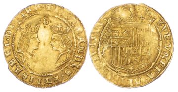 Spain, Fernando & Isabel, Gold Double Excelente, Seville | Baldwin's