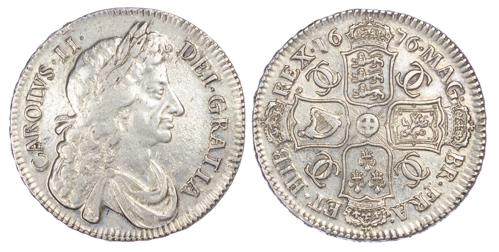 Charles II (1660-85) Halfcrown, 1676, fourth bust | Baldwin's
