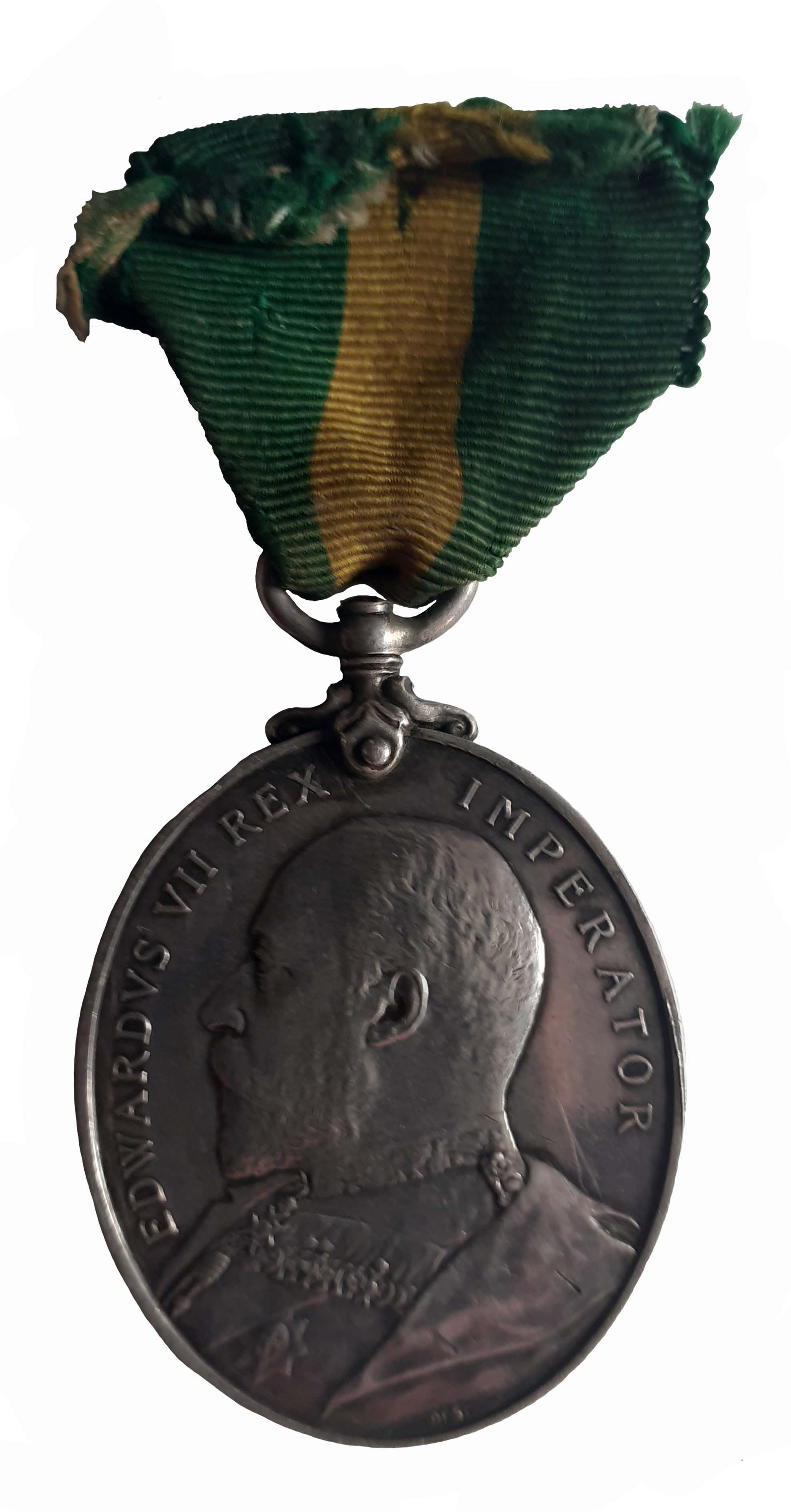 Territorial Force Efficiency Medal, Edward VII, to Serjeant J. Lindsell ...