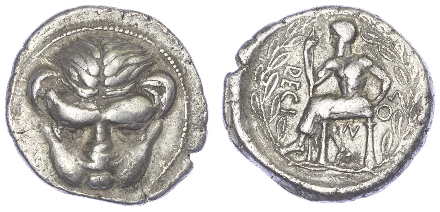 Bruttium, Rhegium, Silver Tetradrachm | Baldwin's