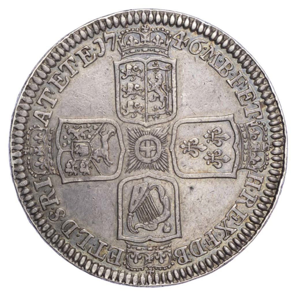 George II (1727-60), Proof Crown, 1746, Vicesimo | Baldwin's