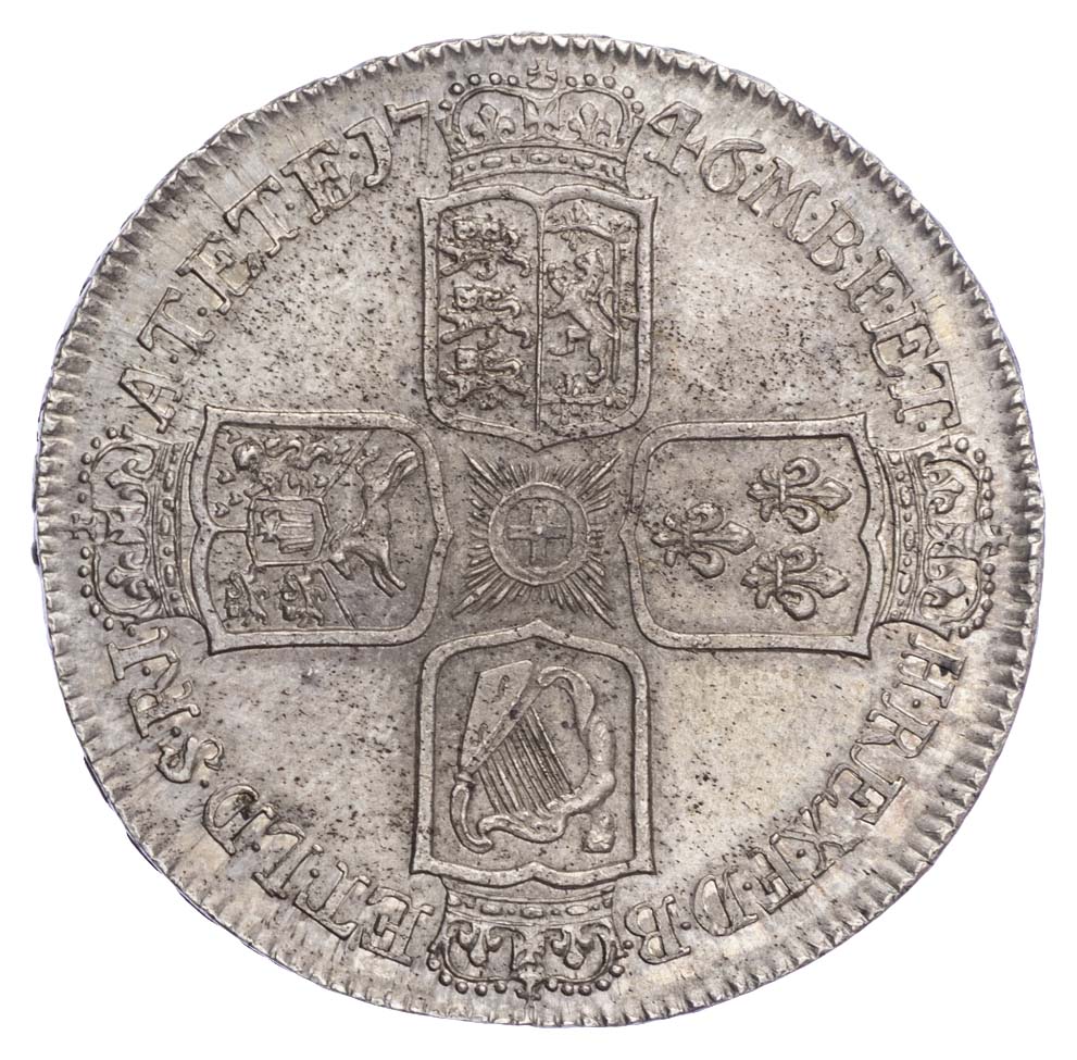 George II (1727-60), Crown, 1746, ‘Lima’ type | Baldwin's