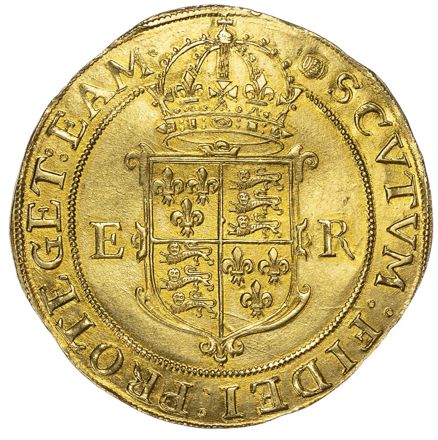 Elizabeth I (1558-1603), Pound, Sixth Issue, mintmark Tun. Exceptional ...