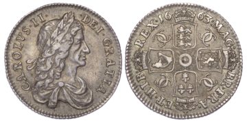 Charles II (1660-85), 1663, Shilling, First bust | Baldwin's