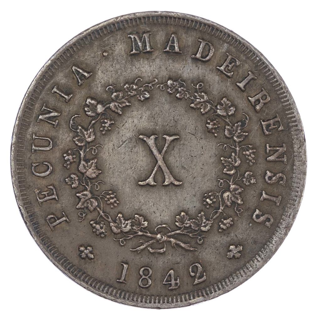 Portugal, Maria II (1834-53), copper 10 Reis, 1842, Madeira | Baldwin's