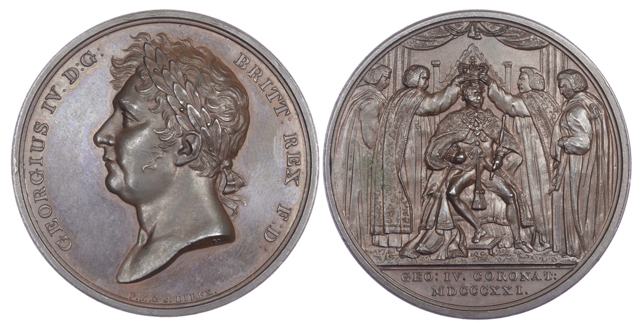 George IV, Coronation 1821, AE medal | Baldwin's