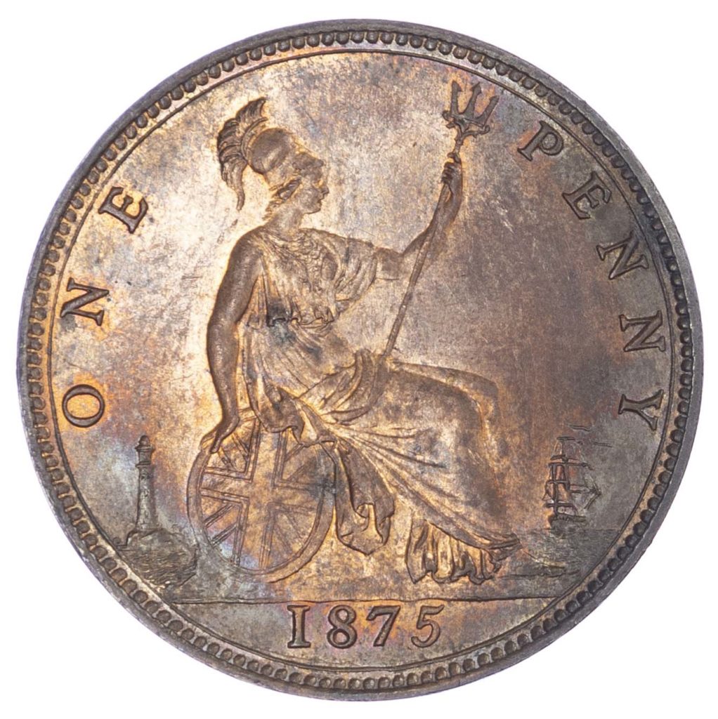 Victoria (1837-1901), Bronze Penny, 1875 | Baldwin's