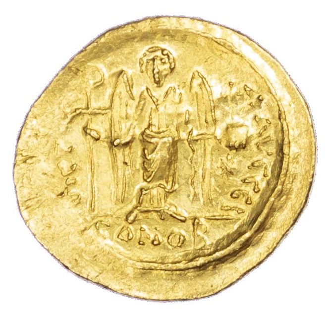Justinian I, Gold Solidus | Baldwin's