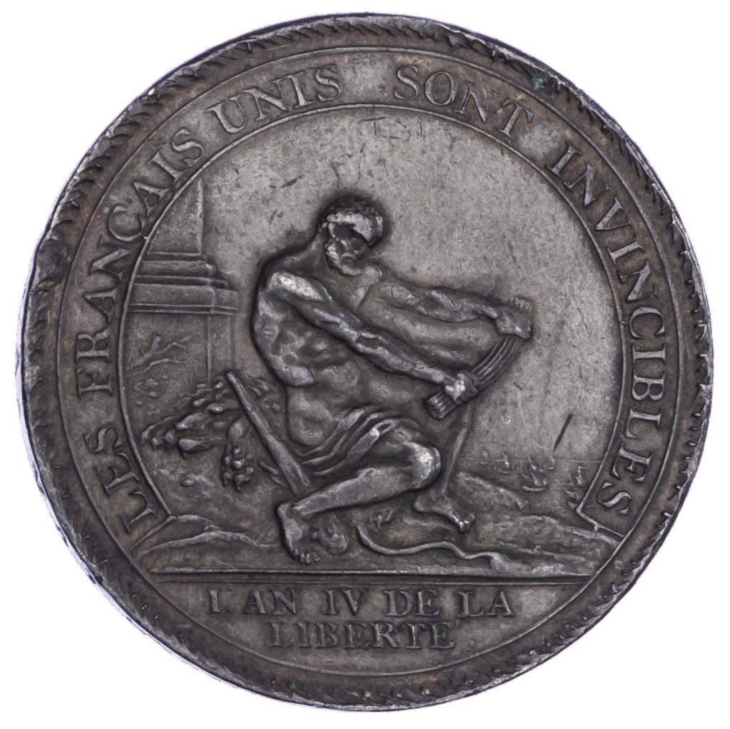 France, Constitution (1791-1792), Monneron Brothers, 5 Sols - Hercules ...