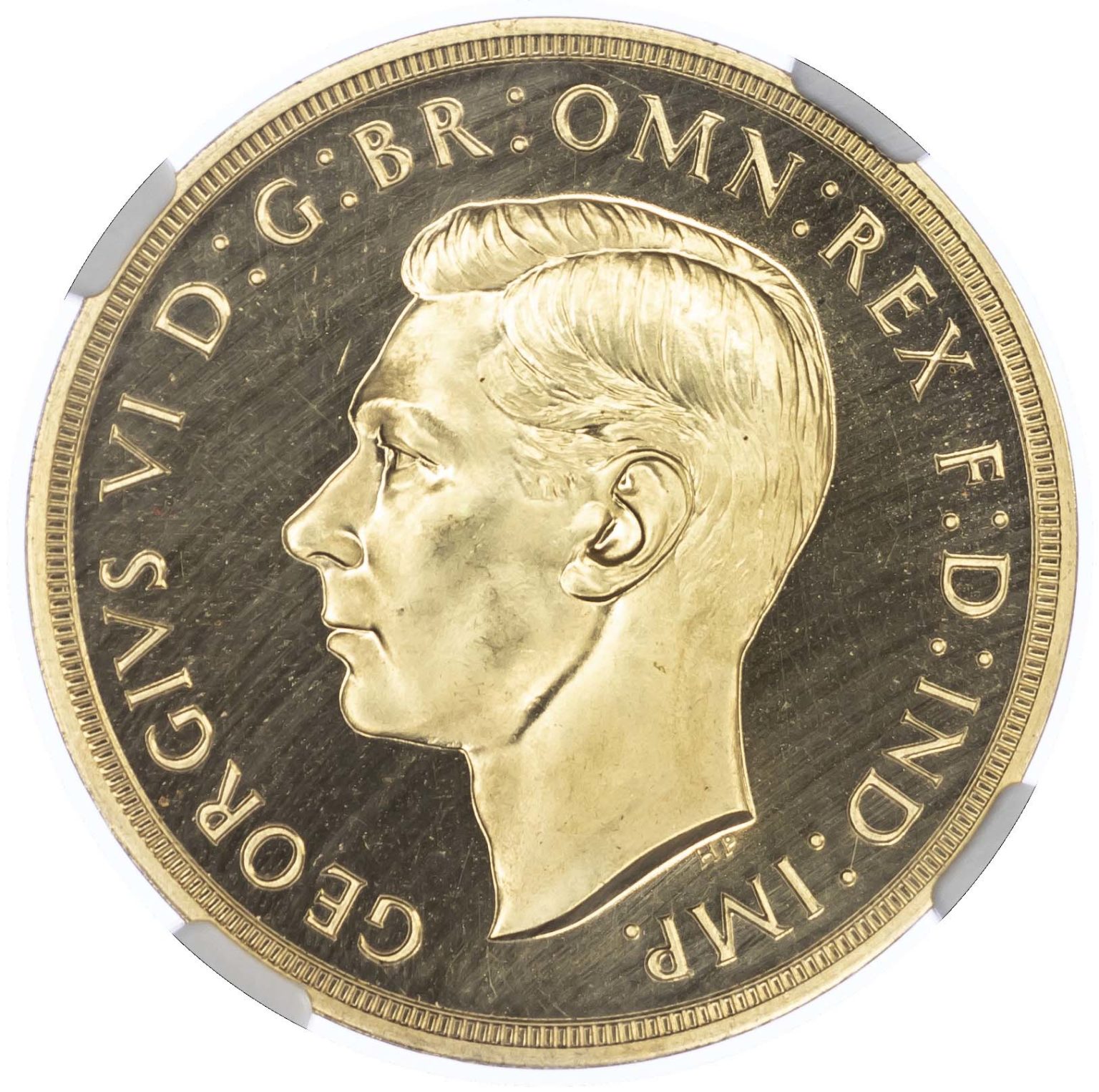 1937 George VI Proof Five Pounds - PF63 Cameo | Baldwin's