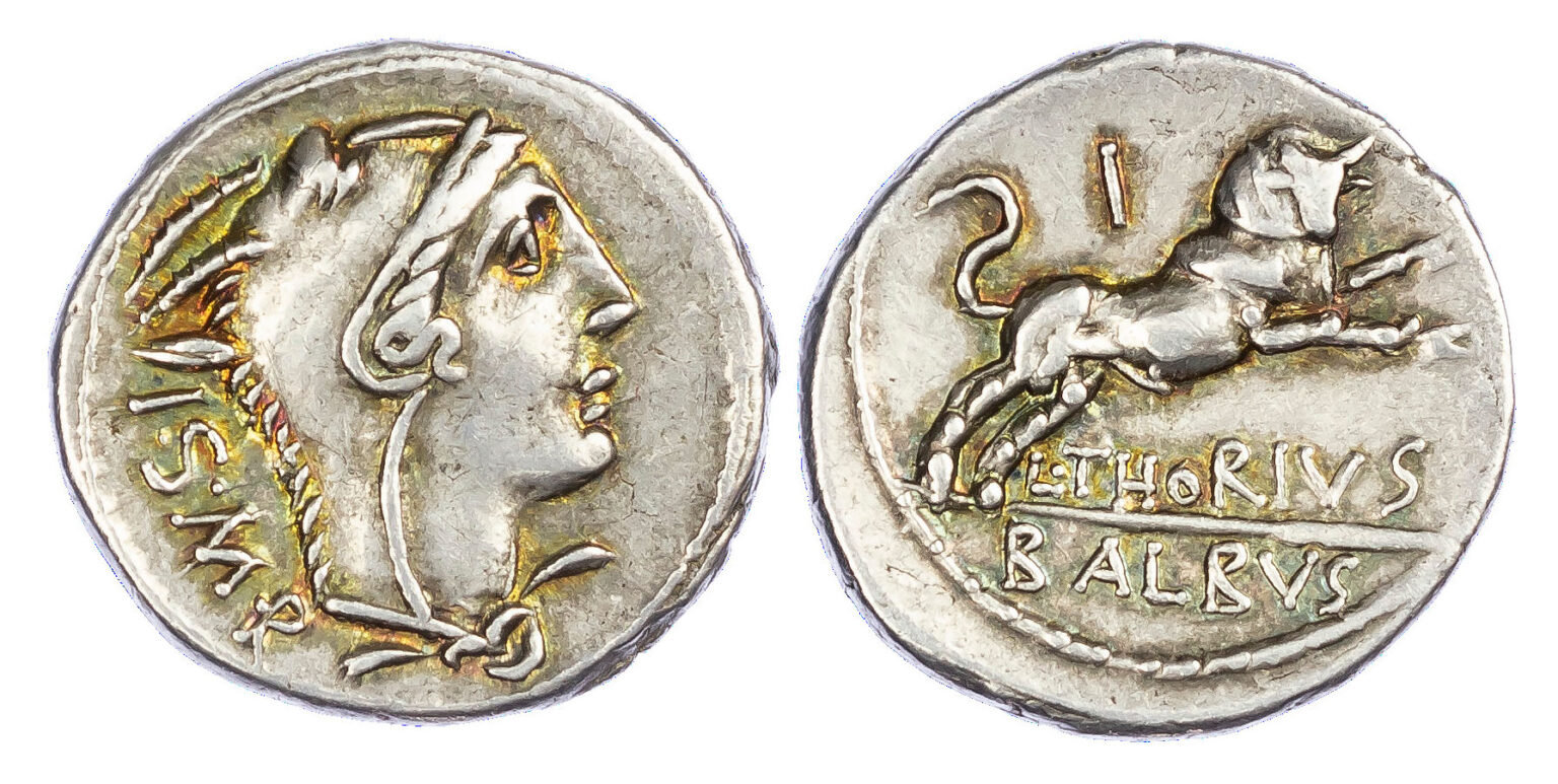 L. Thorius Balbus, Silver Denarius | Baldwin's