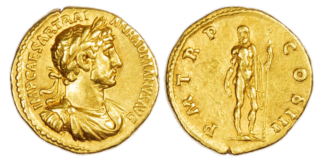 Hadrian, Gold Aureus | Baldwin's