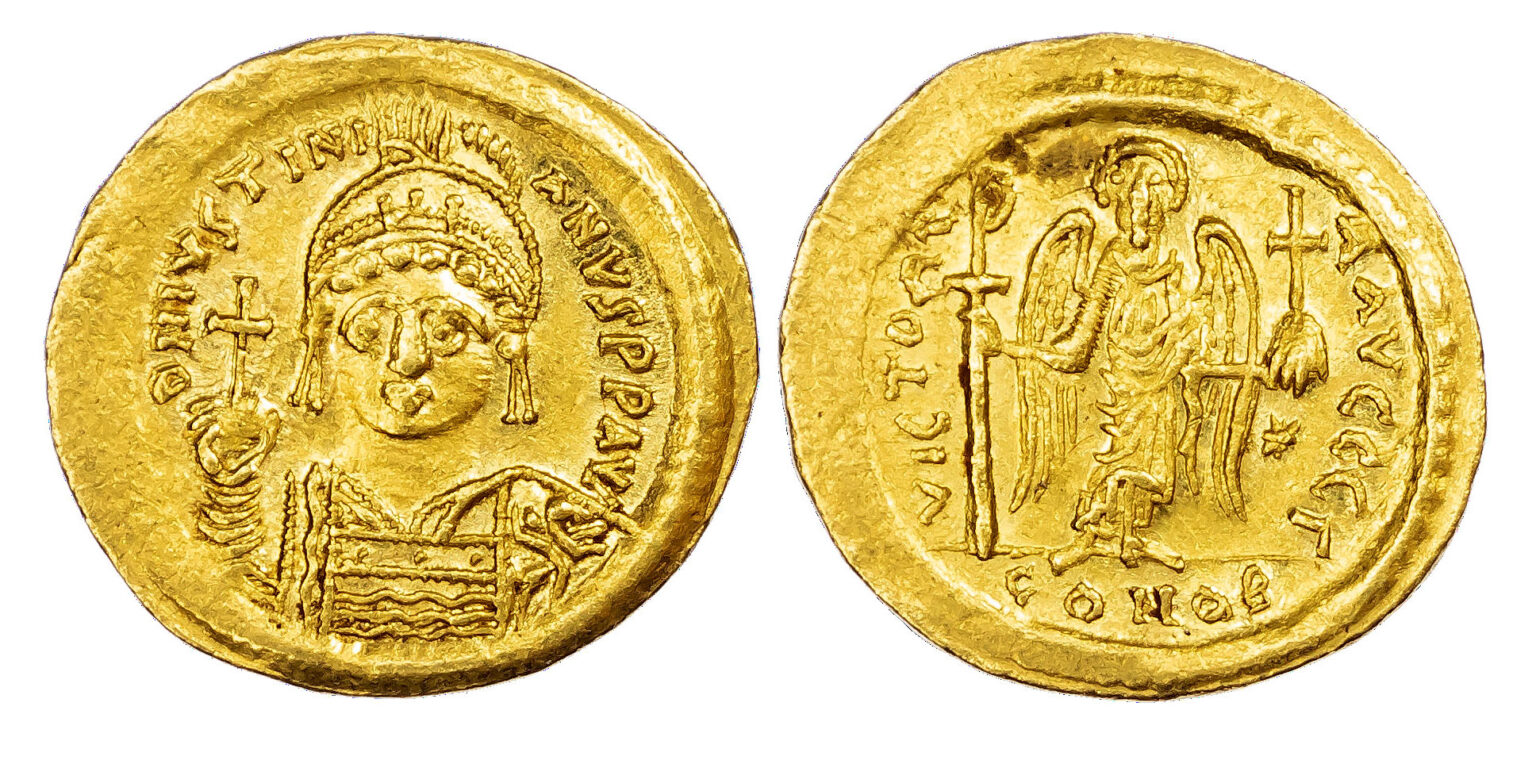 Justinian I, Gold Solidus | Baldwin's