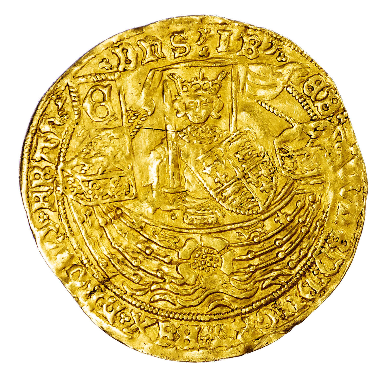 Edward IV (1461-70), First reign, Flemish imitation Ryal/Rose-noble ...