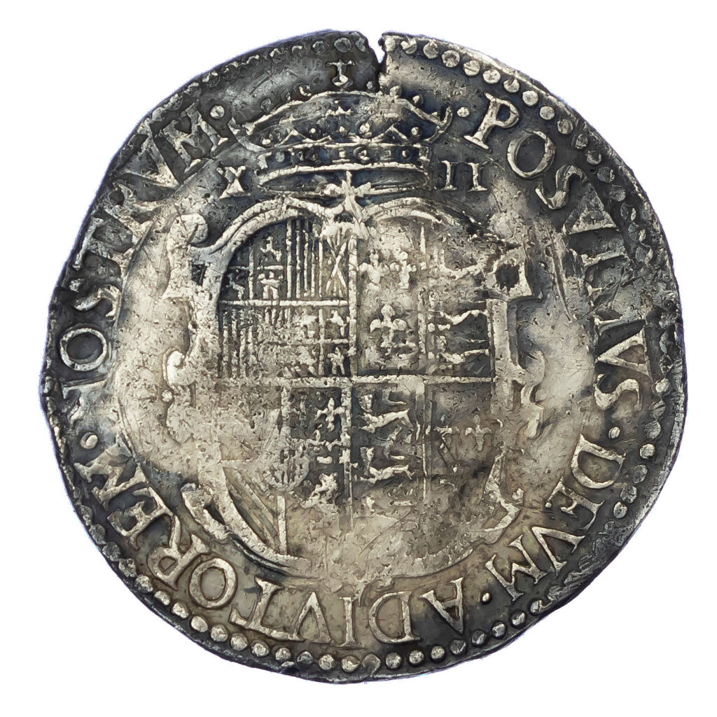 Philip and Mary (1554-58), Shilling , full titles, undated with mark of ...