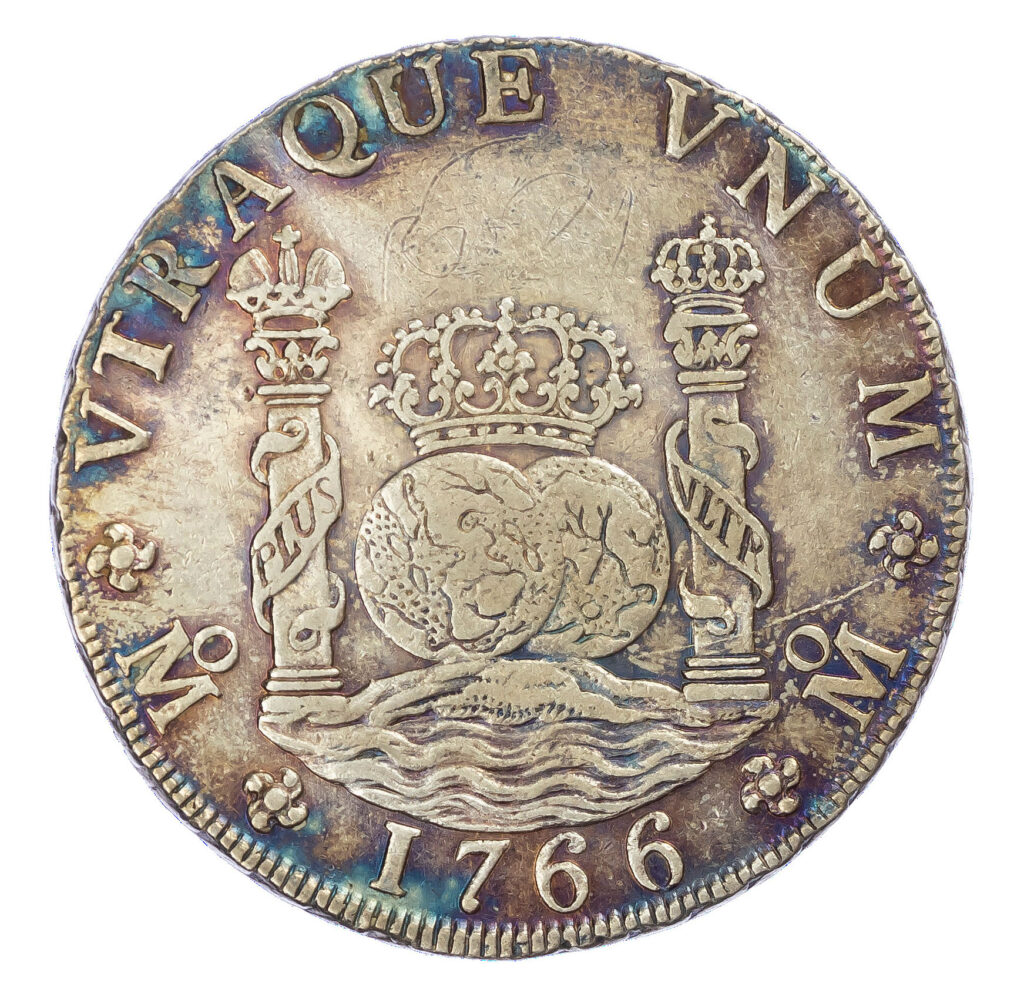 Mexico (colonial), Charles III (1759-1788), silver 8 Reales, 1766 ...