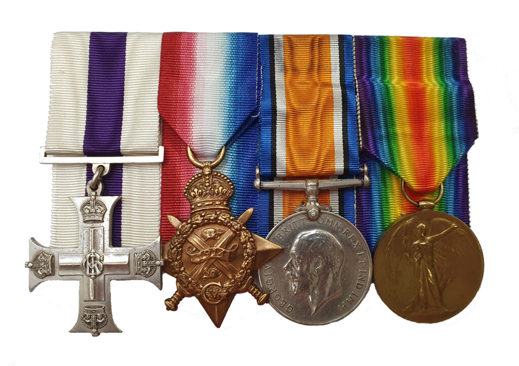 Military Cross 1914 Trio awarded to 2nd Lieutenant Frederick William Rivett | Baldwin's