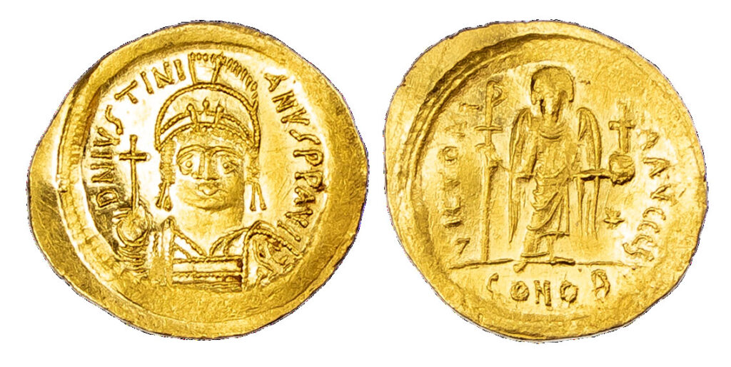 Justinian, Gold Solidus | Baldwin's
