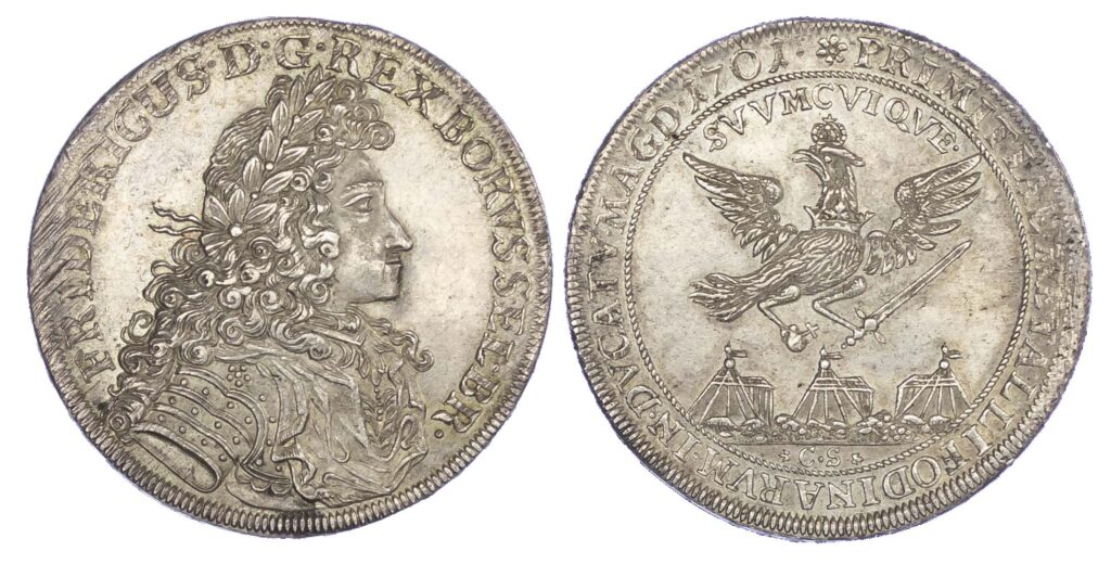 Germany, Brandenburg-Prussia, Friedrich I (1701-1713), silver ...