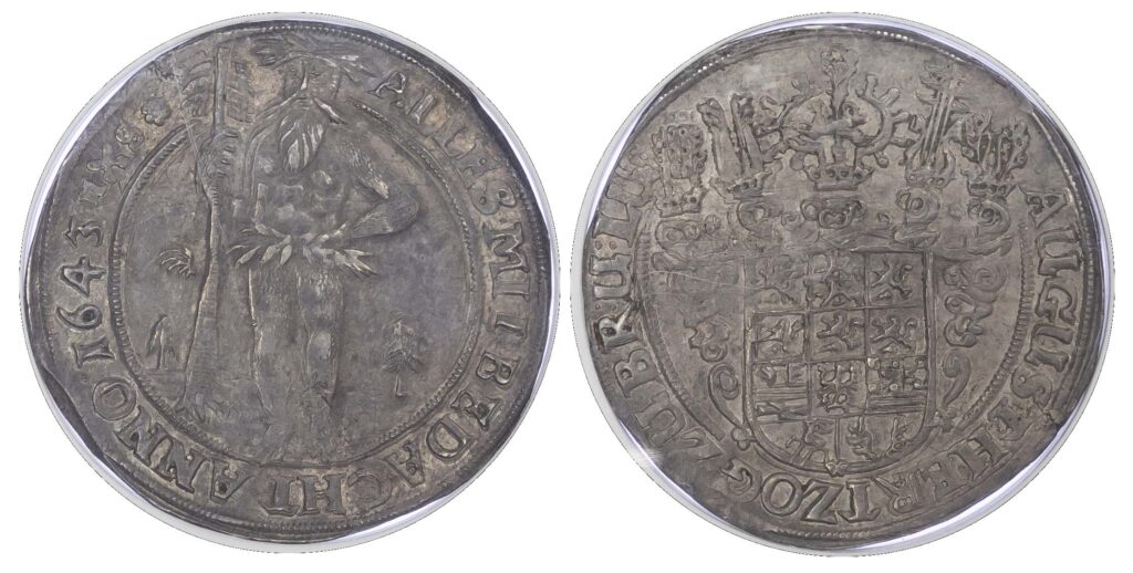 Germany, Brunswick-Wolfenbüttel, August II (1634-1666), silver “Wildman ...