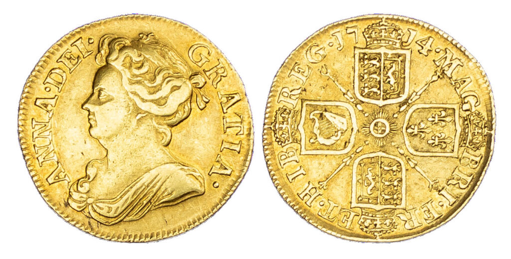 Anne (1702-14), Guinea, 1714 | Baldwin's