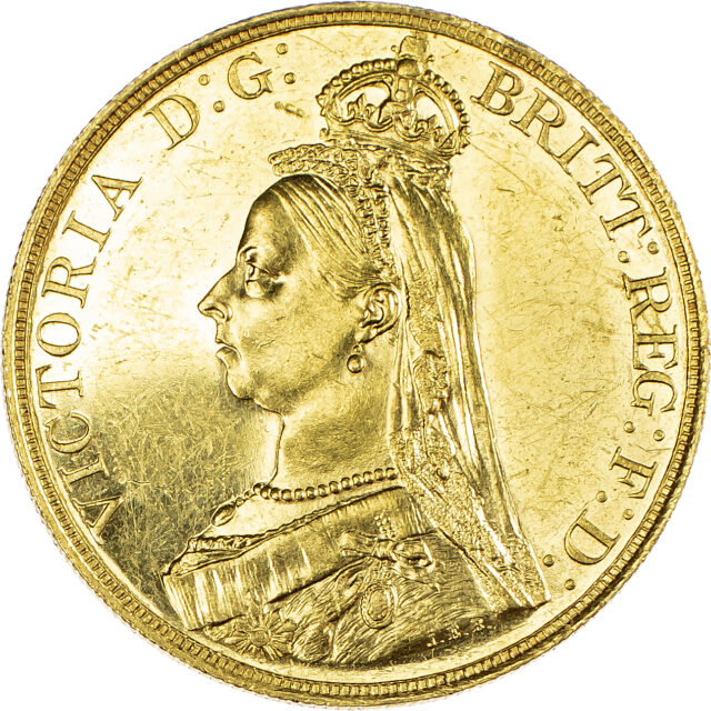 Victoria (1837-1901), 1887 Five Pounds. Jubilee Type | Baldwin's