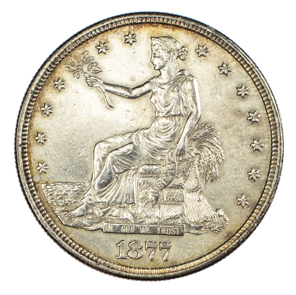 USA, silver Trade Dollar, 1877, San Francisco | Baldwin's