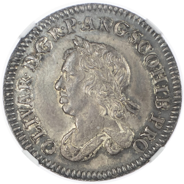 Cromwell, Silver Pattern Sixpence, 1658 | Baldwin's