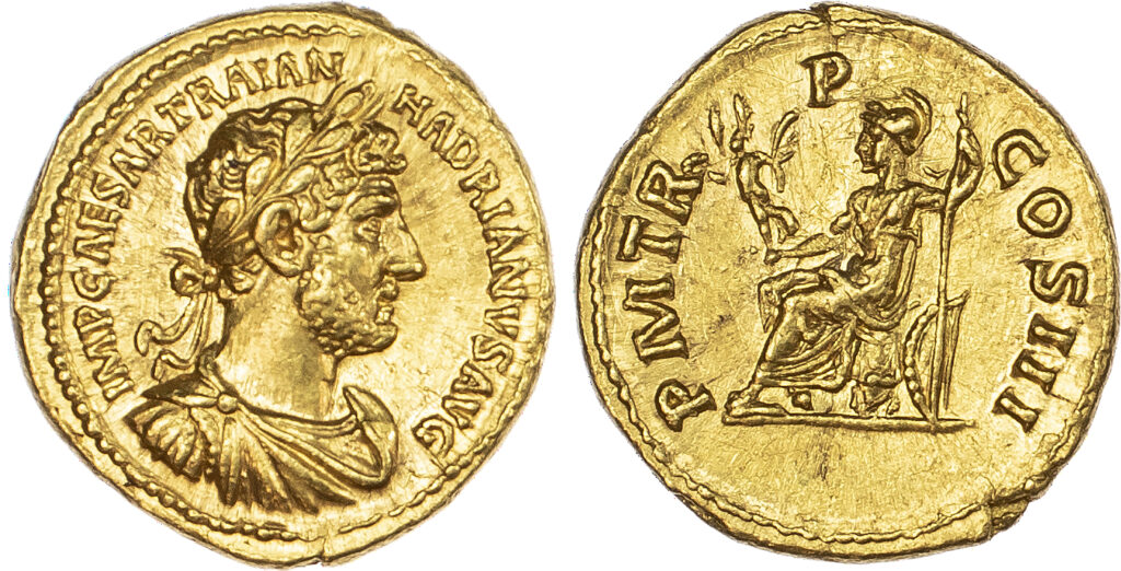 Hadrian, Gold Aureus | Baldwin's
