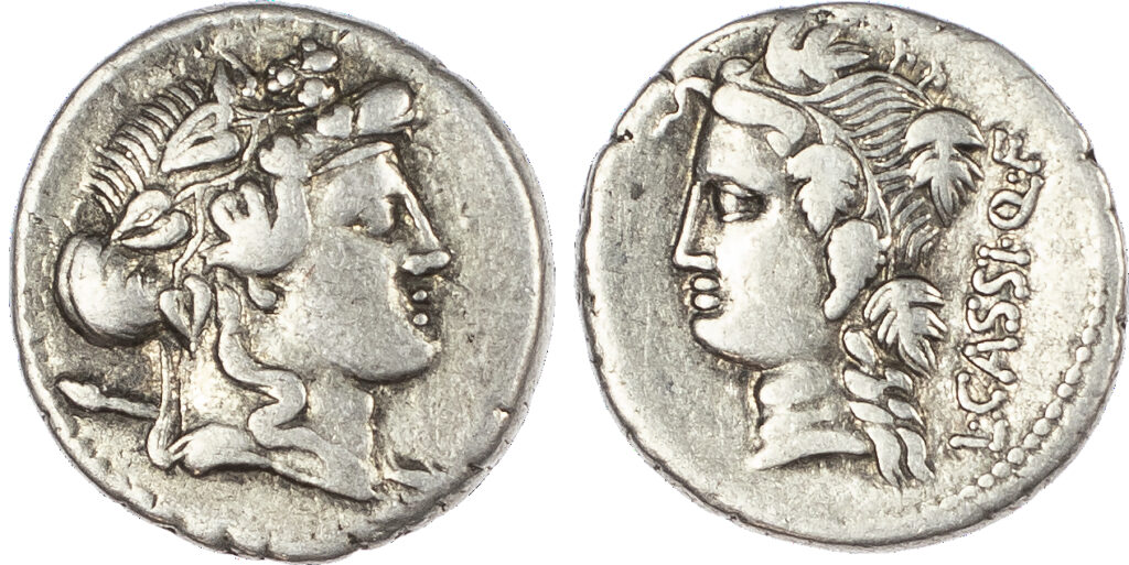 L. Cassius Longinus, Silver Denarius | Baldwin's