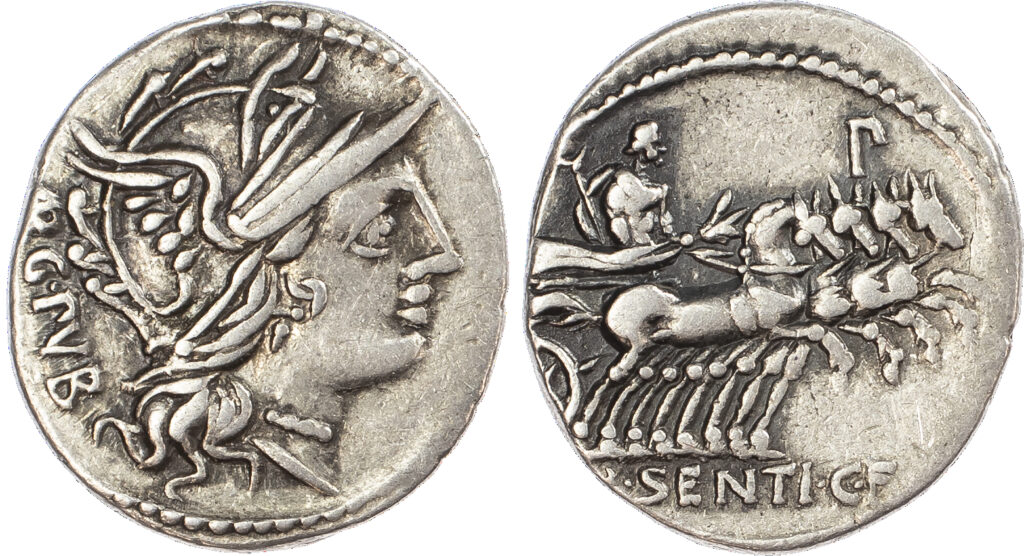 L. Sentius, Silver Denarius | Baldwin's