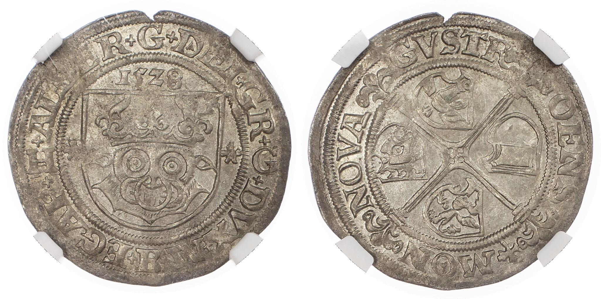 Germany, Mecklenburg, Albrecht VII (1503-1547), silver Groschen - MS 62 ...