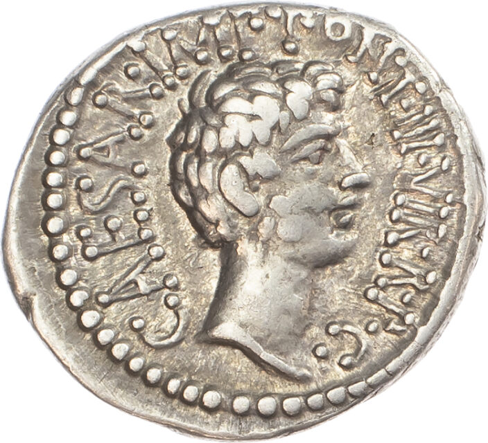 Mark Antony and Octavian, Silver Denarius | Baldwin's