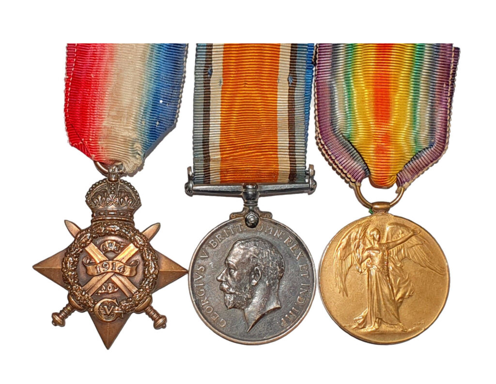 A Great War 1914 Star Trio awarded to Gunner William John Howes, “K ...
