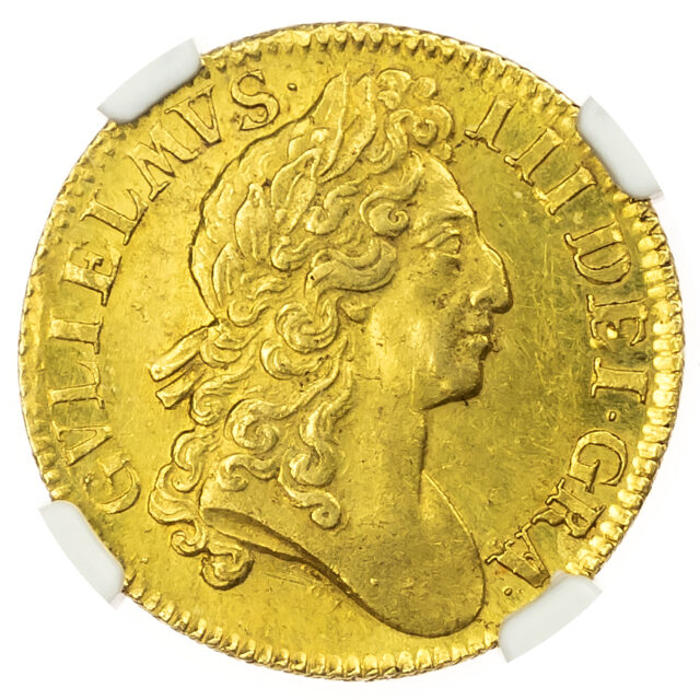 1701 William III Guinea NGC MS62 | Baldwin's