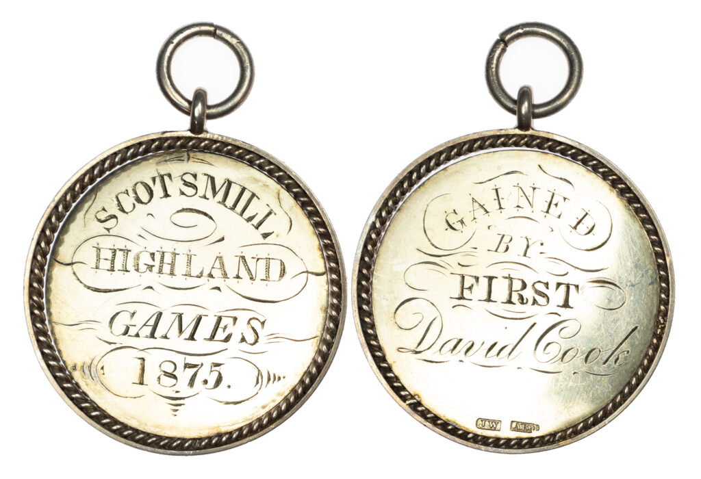 Scottish Highlands, Scottsmill, Highlands Games, Silver 1st Prize 1875 ...