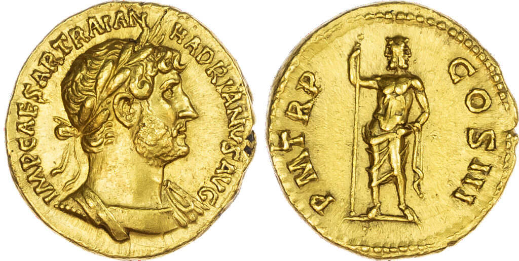 Hadrian, Gold Aureus | Baldwin's