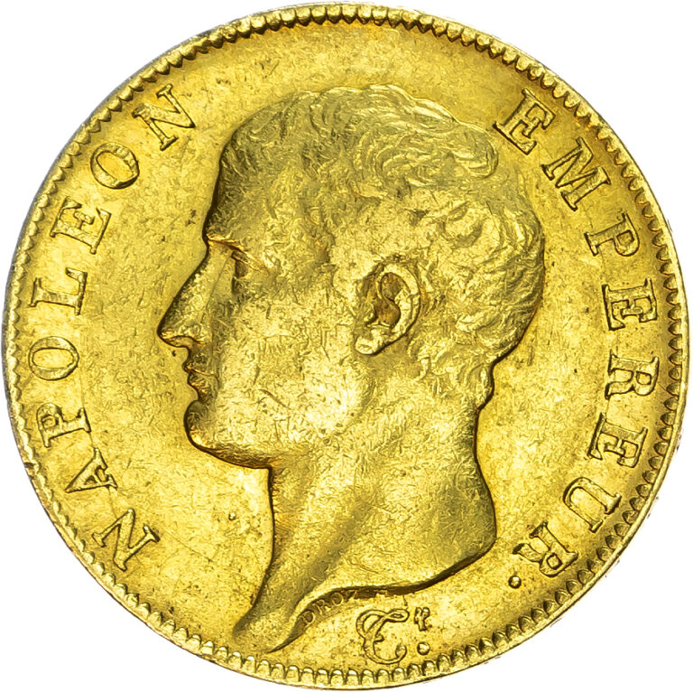 France, First Empire, Napoleon I (1804-1814), gold 40 Francs, 1806 A ...