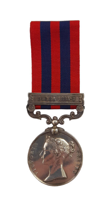 India General Service Medal, 1854-95, one clasp, to Corporal John White ...