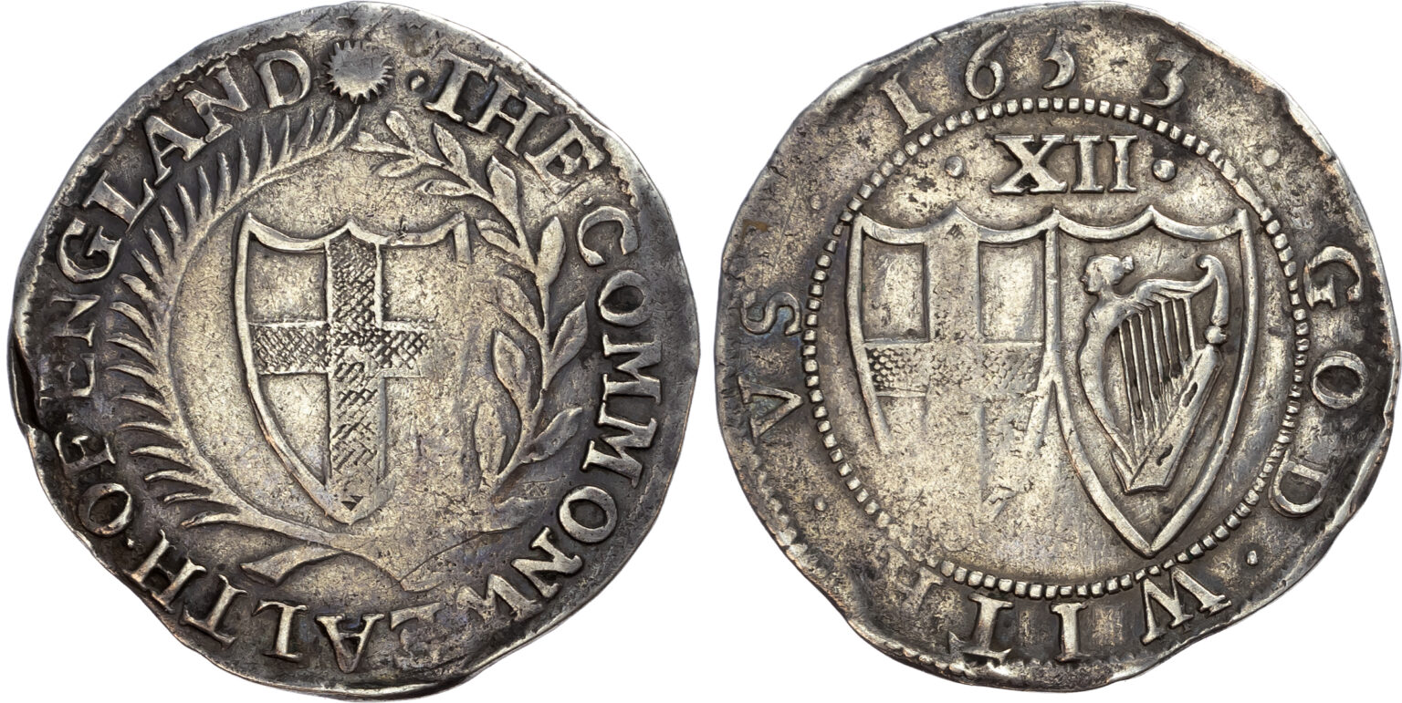 Commonwealth (1649-1660) Shilling, 1653, mintmark sun on obverse only ...