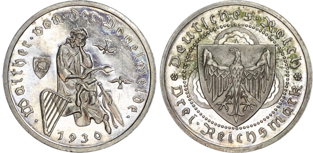 Germany, Weimar Republic, Proof silver 3 Reichsmark, 1930 A | Baldwin's