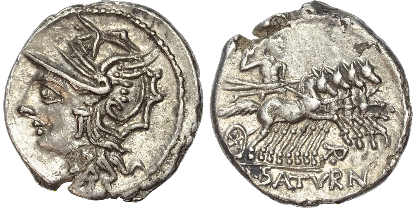 Lucius Appuleius Saturninus Silver Denarius | Baldwin's